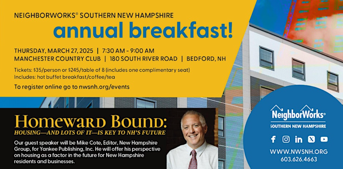 NeighborWorks Southern NH Annual Breakfast - 3/27/25 - New Hampshire ...